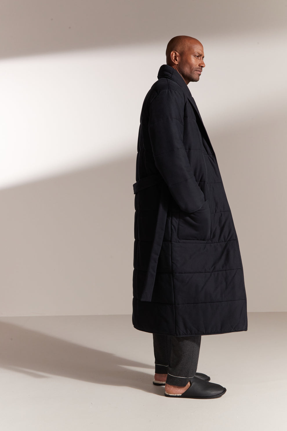 Duvet Robe - Black | David Gandy Wellwear